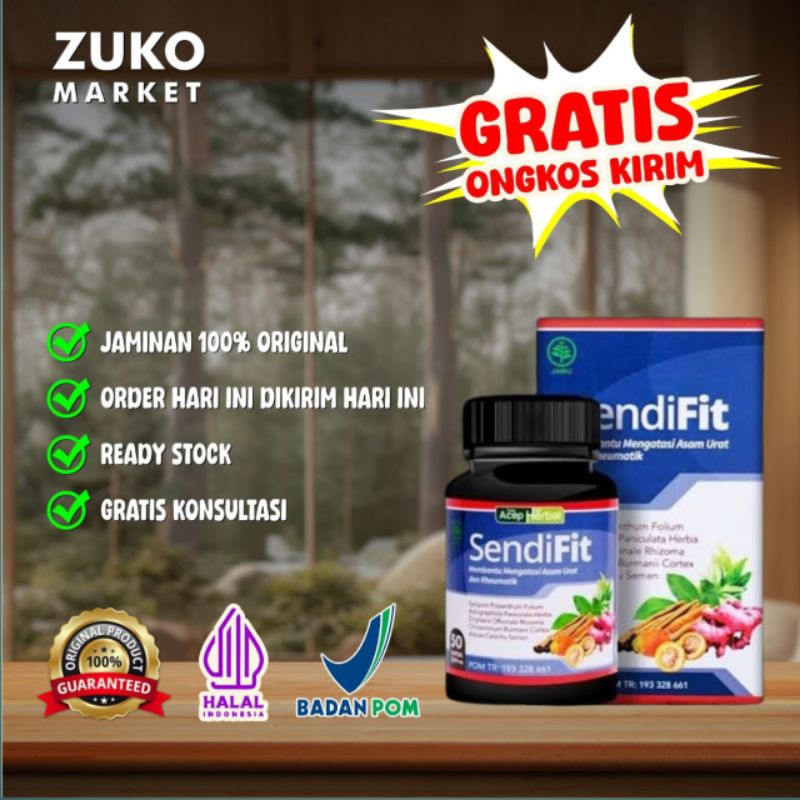 Jual SendiFit Original 100% Asli Obat Herbal Asam Urat Rematik Nyeri ...