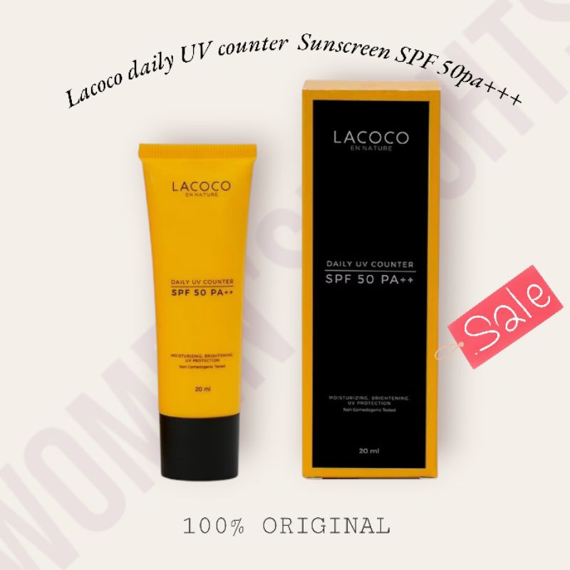 Jual LACOCO Daily Uv Counter Sunscreen SPF 50 PA+++ | Shopee Indonesia