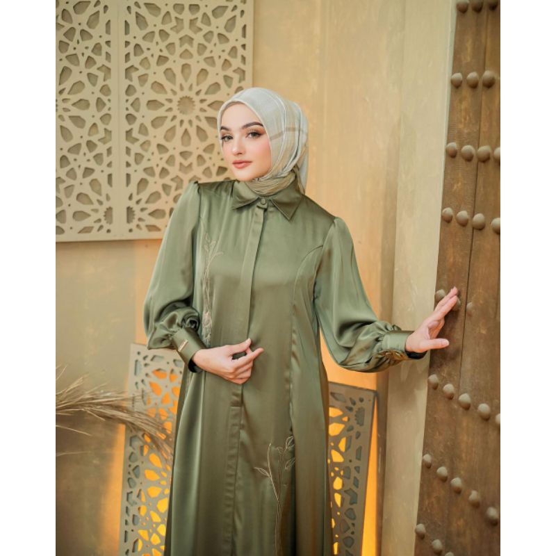 Jual mecca dress embroidery by meccamedina | Shopee Indonesia