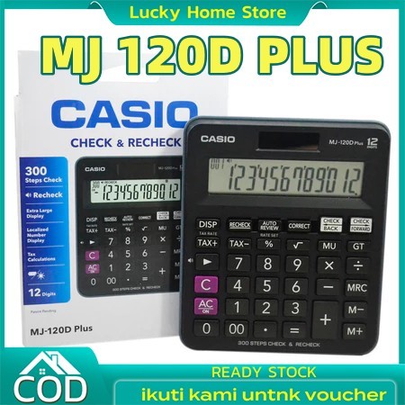 Jual Kalkulator Scientific Casio MJ 120D PLUS CHECK CORRECT | Shopee Indonesia