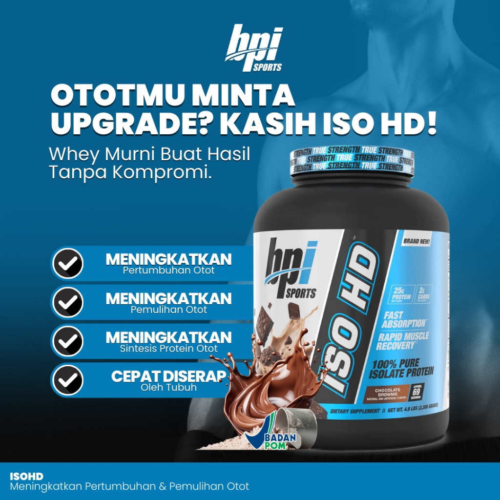 Jual BPI Iso HD 5 Lbs Whey Protein Isolate | Shopee Indonesia