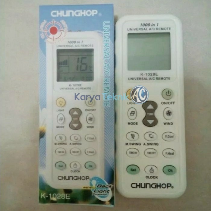 Jual REMOT KONTROL REMOTE AC MULTI UNIVERSAL CHUNGHOP | Shopee Indonesia