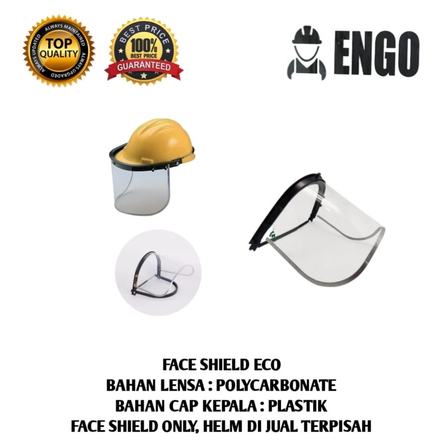 Jual Safety Face Shield Gerinda Face Shield Bracket Visor untuk Helm ...