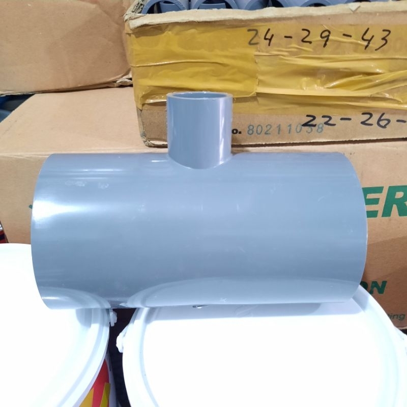 Jual Tee AW 3 x 1 inch merk rucika / Sambungan Pipa PVC Tee Turunan 3" x 1" | Shopee Indonesia