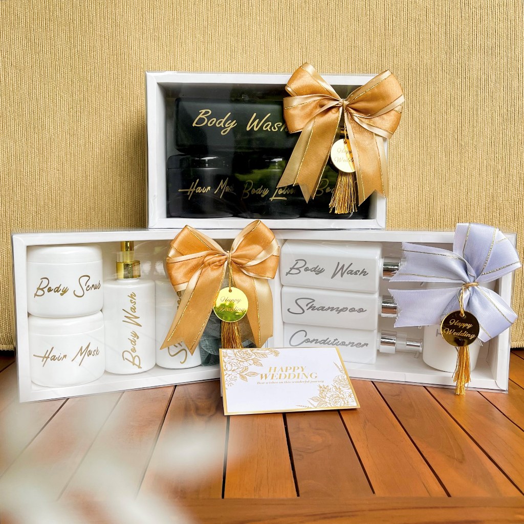 Jual Set Peralatan Mandi Gift Box Hampers Wedding Hampers Kado Nikahan ...
