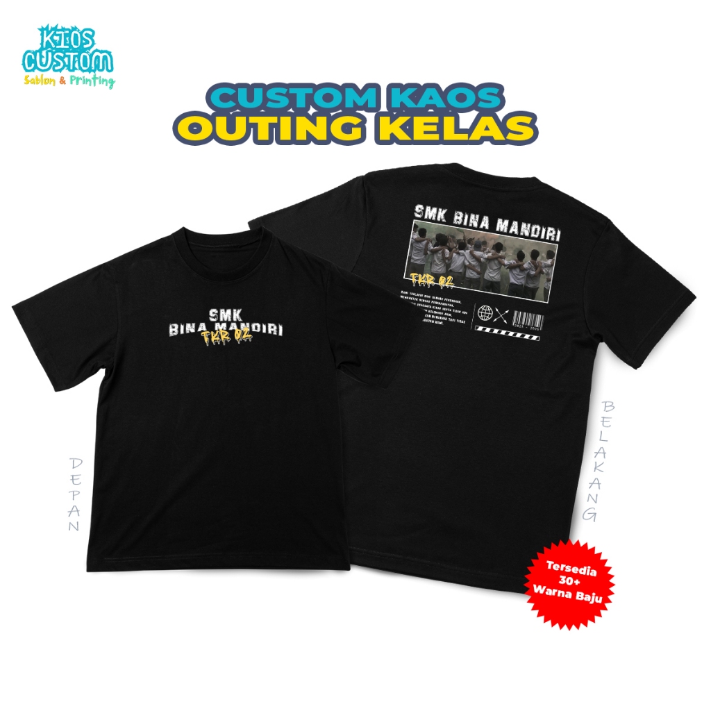 Jual Kaos Kelas Custom Bebas Ganti Nama / Tulisan / Foto | Terbaru | VOL 2 - Unisex Premium ...