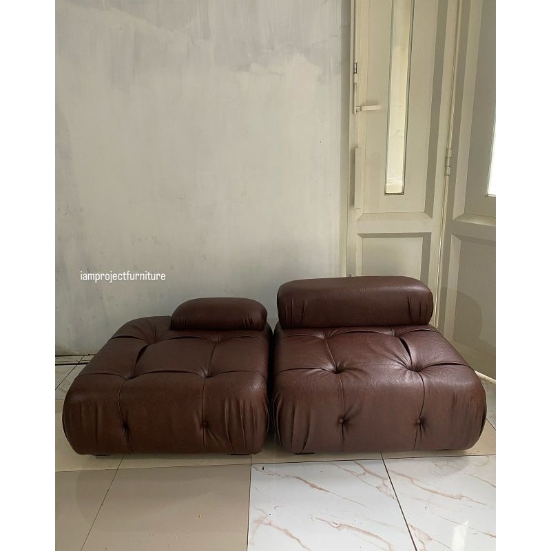 Jual sofa bounce 2 seater kulit | Shopee Indonesia