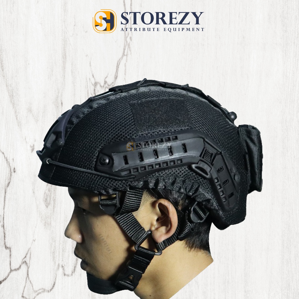 Jual Helm Tactical MICH 2001 Full Cover Hitam Premium | Shopee Indonesia