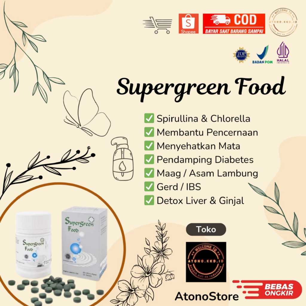 Jual Super Green Food SGF Suplemen Padat Gizi Membantu Menguatkan Sistem Imun Tubuh Original ...