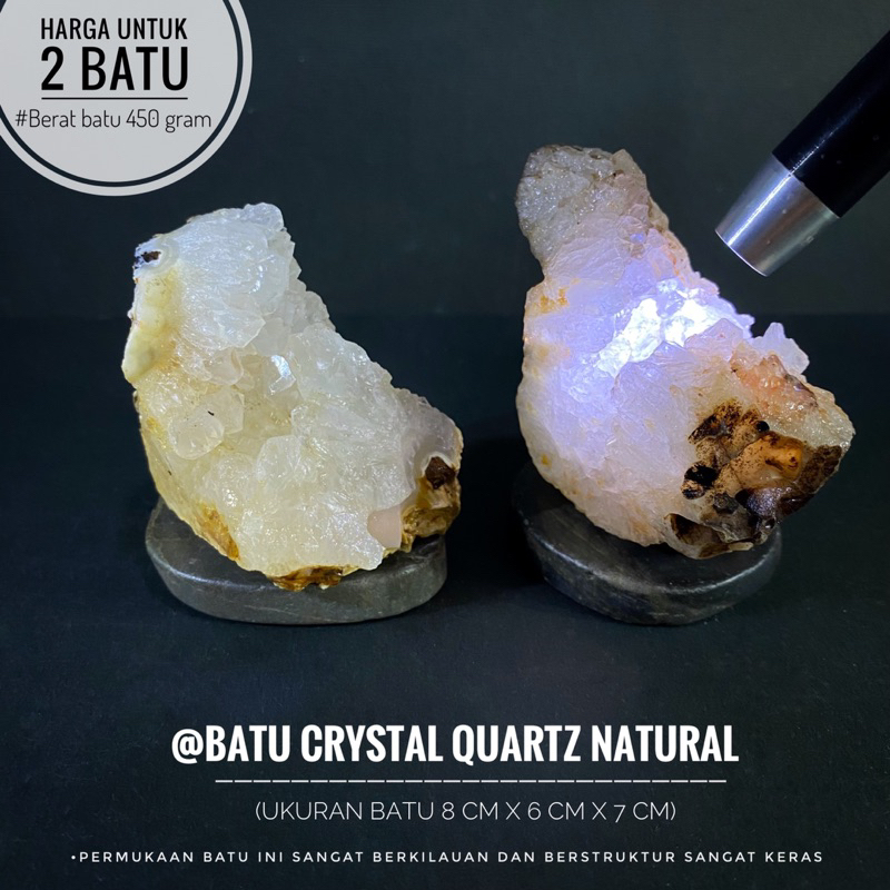 Jual Batu Crystal Quartz Natural L1 atau Batu Kristal Quartz atau Batu ...
