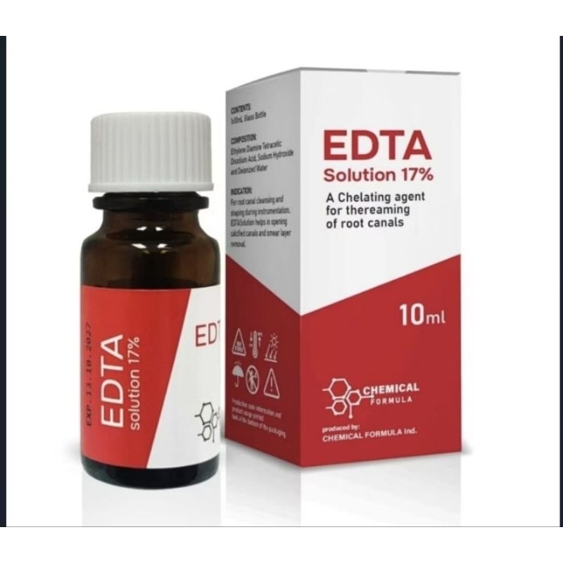Jual EDTA SOLUTION 17% DENTAL CHELATING AGENT 10 ml / EDTA Cair ...