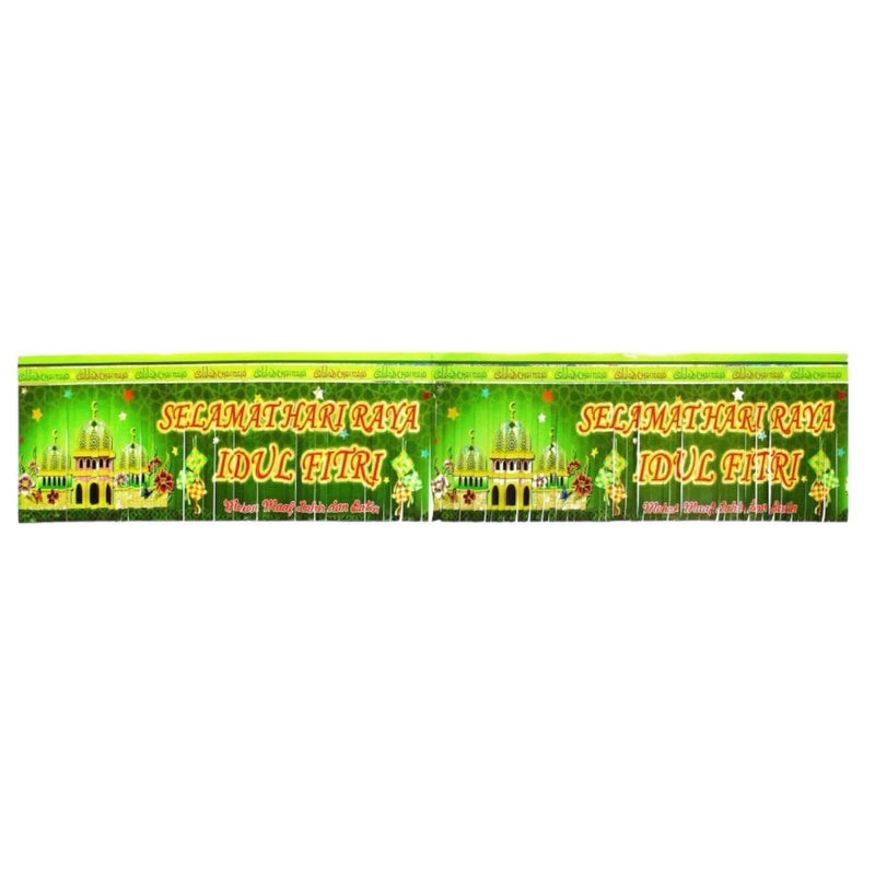Jual Banner Backdrop Idul Fitri Selamat Hari Raya Premium Foil Idul ...