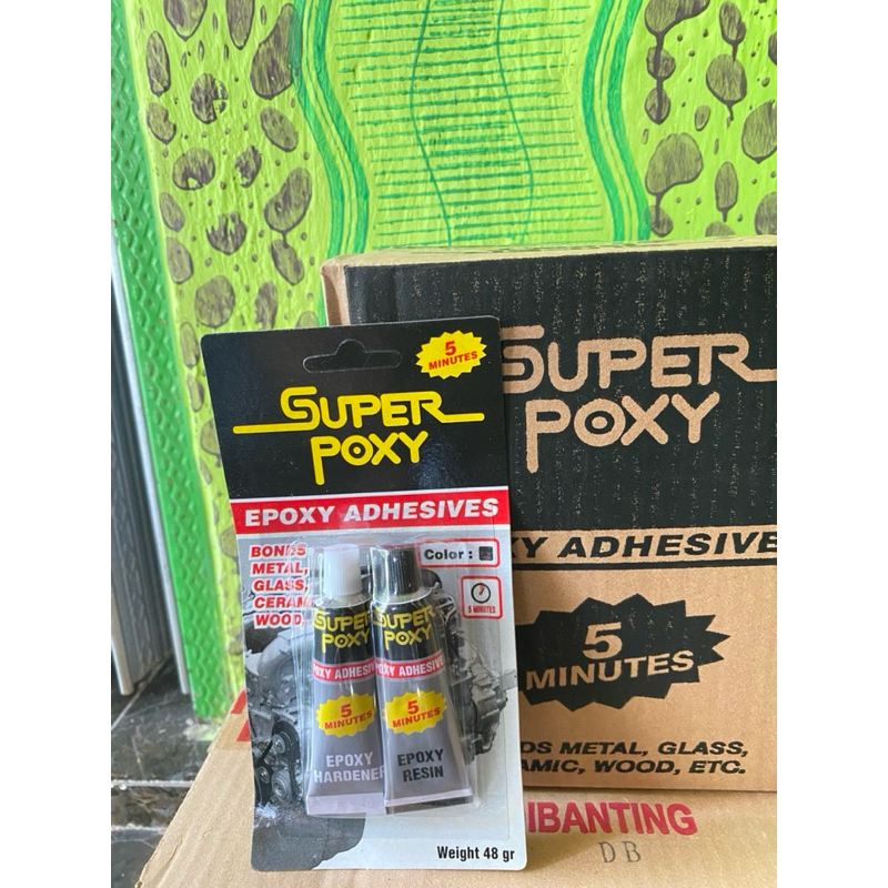 Jual SUPER POXY LEM BESI CAMPUR / PLASTIC STEEL / STIL EPOXY 5 MENIT ...