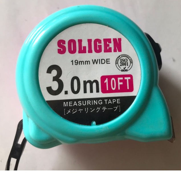 Jual Meteran Tukang 3 Meter Soligen // Roll Meter 3M Soligen Original ...