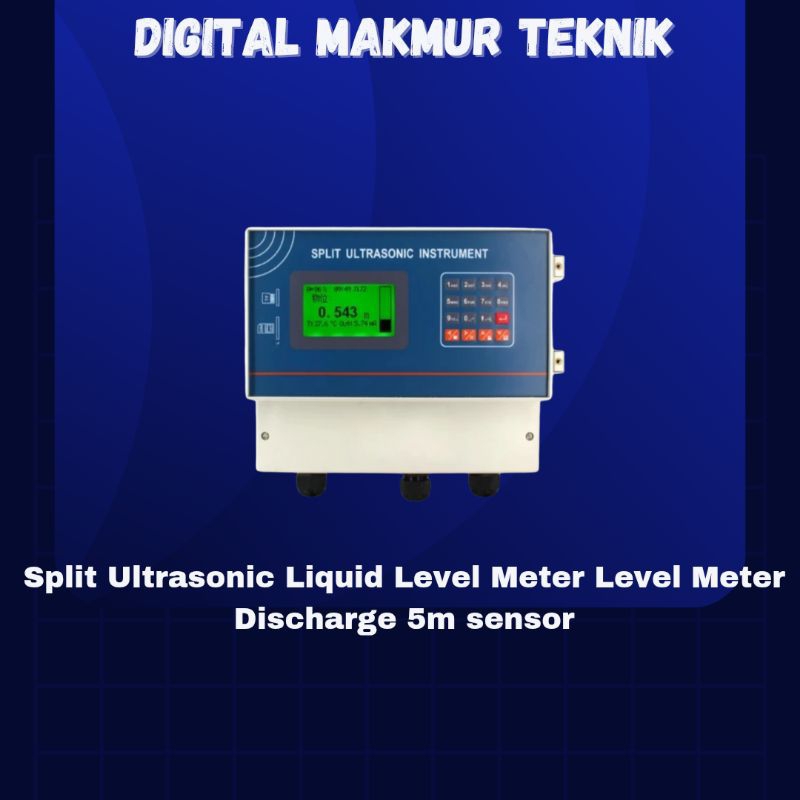 Jual Split Ultrasonic Liquid Level Meter Level Meter Discharge 5m ...