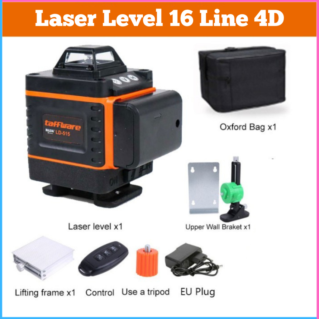 Jual Oren LD-515 - Laser level HILDA Mesin Self Leveling Laser 4D 16 ...