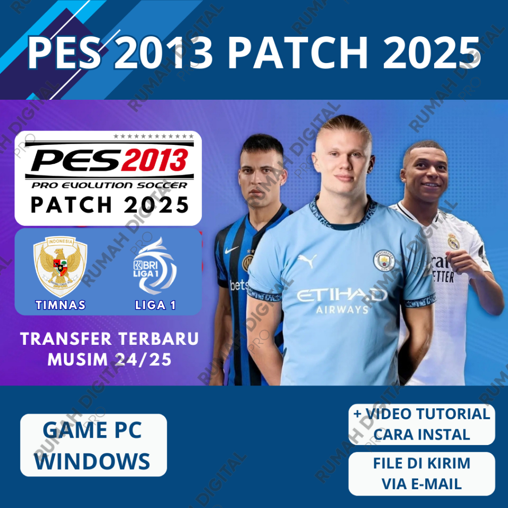 Jual PES 2013 PATCH 2025 LIGA 1 BRI TIMNAS MUSIM TERBARU - GAME PC ...