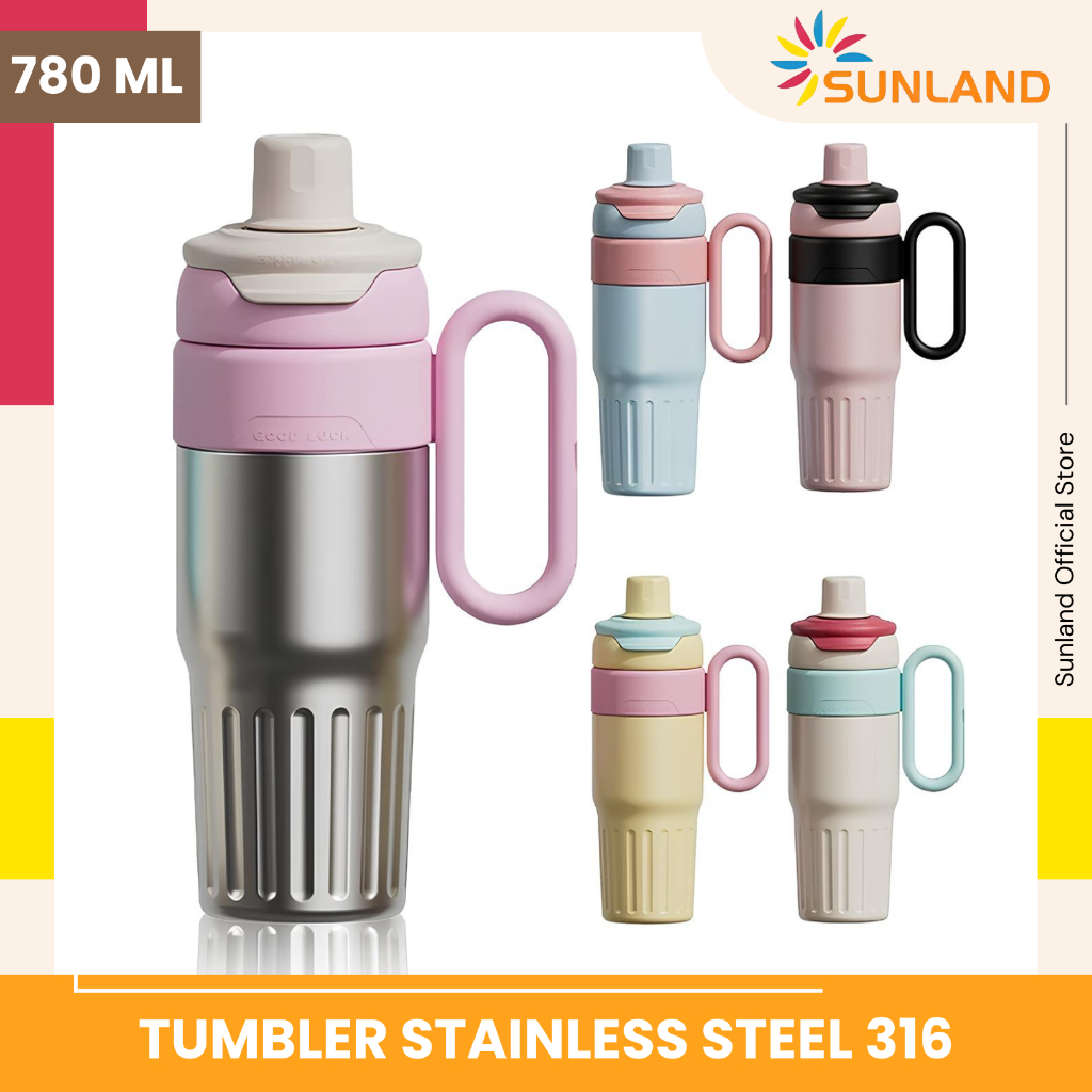 Jual SUNLAND Botol Minum Tumbler Aesthetic Food Grade Stainless Steel 316 Tahan Panas Dingin ...