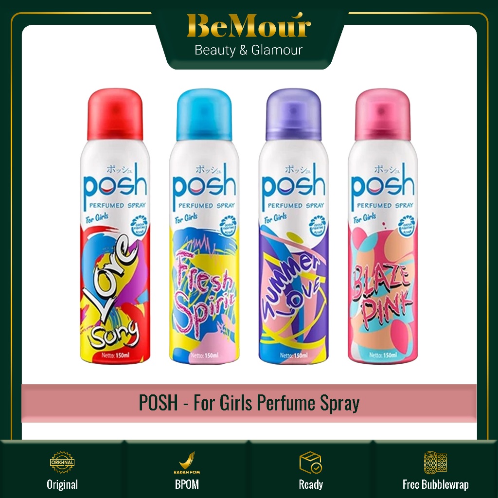 Jual POSH - GIRL PERFUMED SPRAY ( 150 ml ) - Parfum Badan Wanita Cewek ...