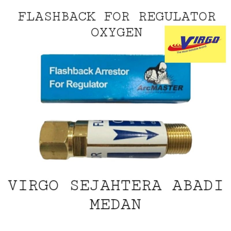 Jual H-288 FLASHBACK ARRESTOR OXYGEN FOR REGULATOR ARCMASTER | Shopee ...