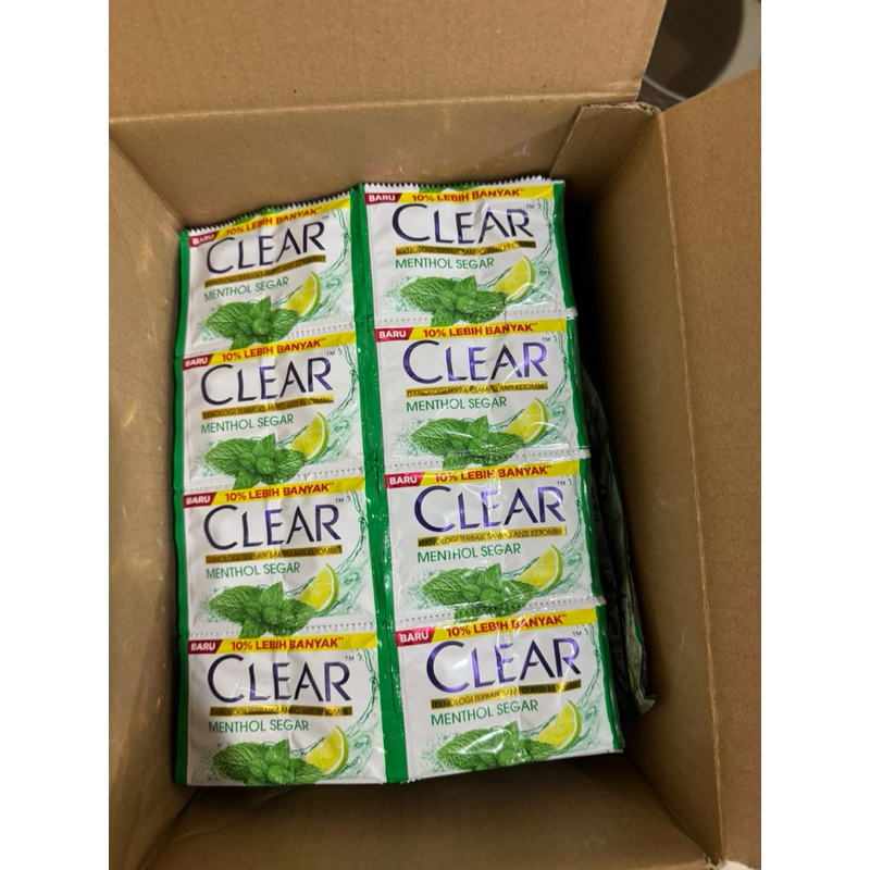 Jual UNILEVER Clear Shampo Shampoo RENCENG | 12 BARIS ISI 24 SACHET ...