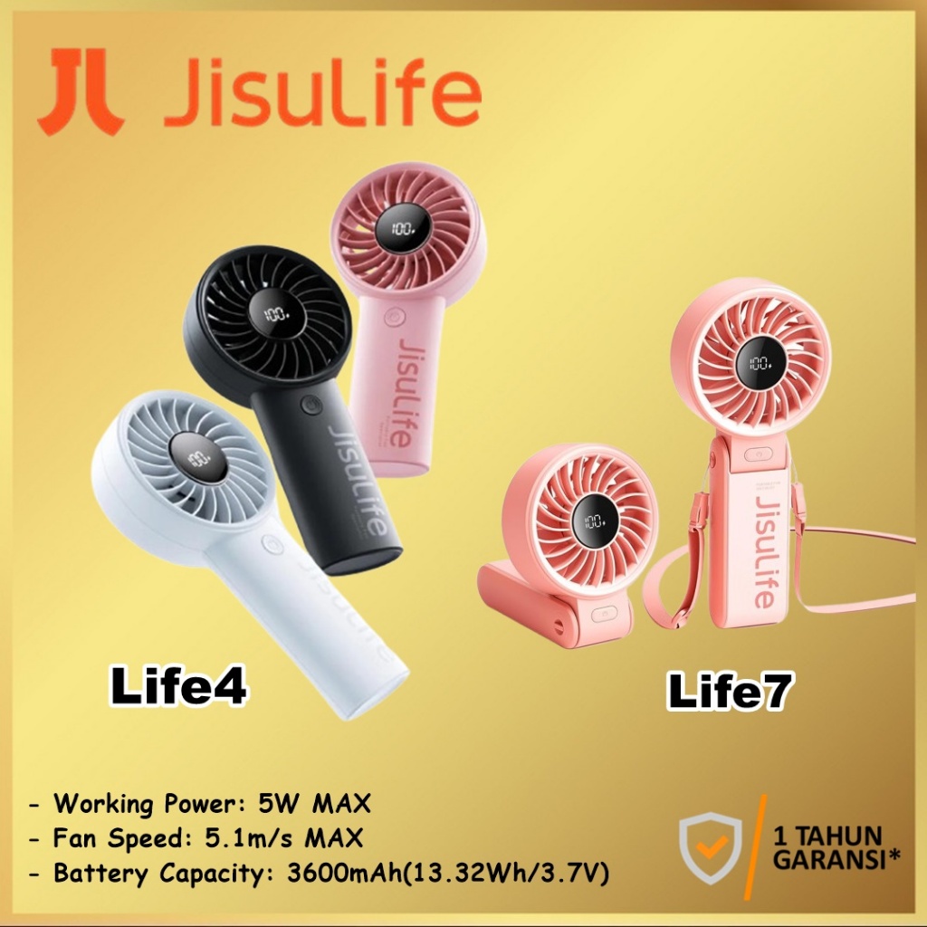 Jual JisuLife Hand Fan Life4 Life7 5s Life 4 7 5s 3600mAh Kipas Angin ...