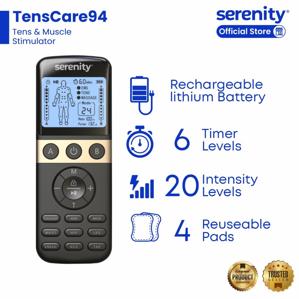 Jual Serenity Alat Pijat Elektrik TensCare 94 – Alat Terapi Otot dan ...