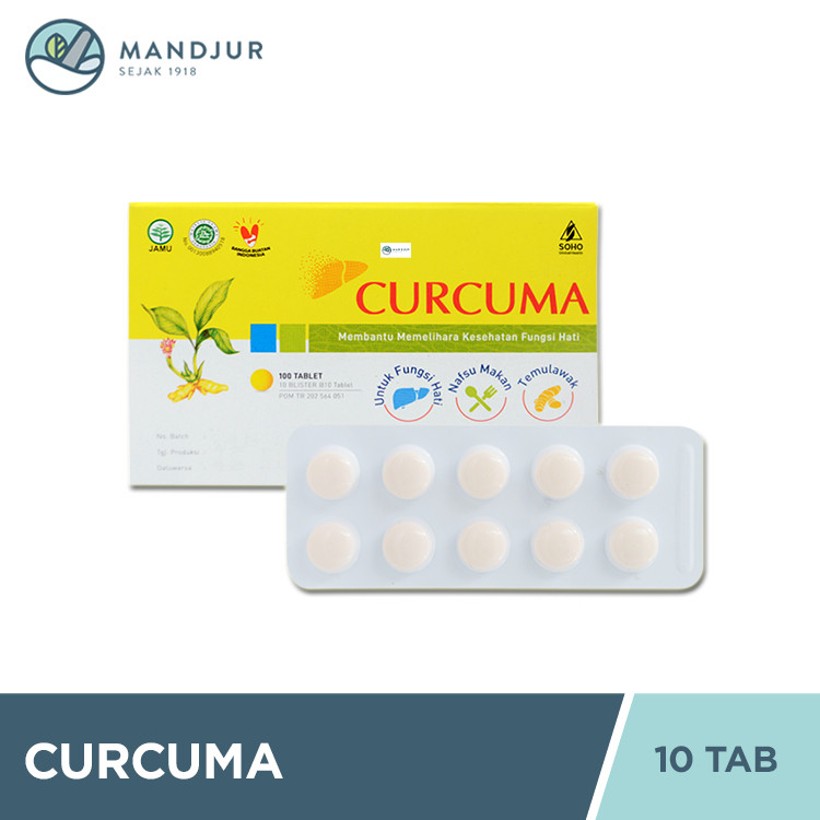 Jual Curcuma 20 Mg 10 Tablet - Suplemen Kesehatan Hati dan Nafsu Makan ...