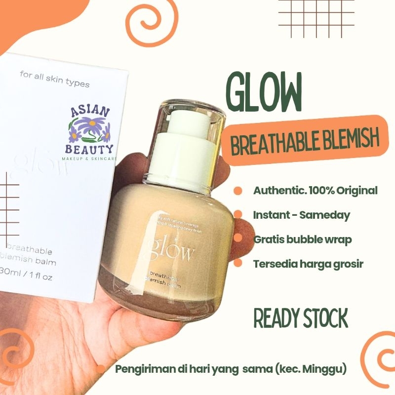 Jual [100% ORI] bb cream KOREA GLOW breathable blemish balm bb cream ...
