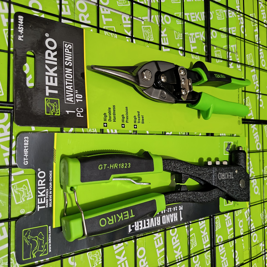 Jual PAKET TANG RIVET 2 PCS / Tekiro Paket Tang Rivet & Gunting Seng ...