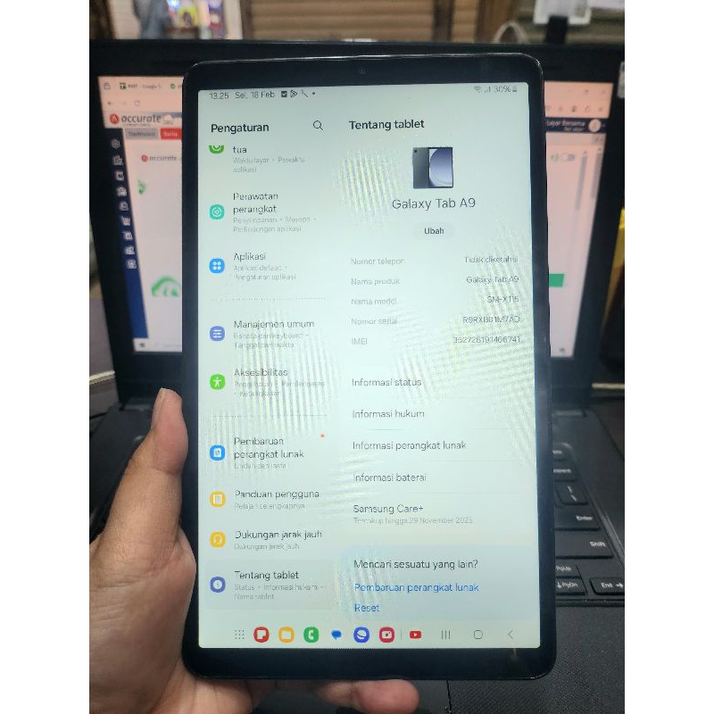 Jual Samsung Galaxy Tab A9 Lte - SM X115 4/64 Second Full Box Cutom ...