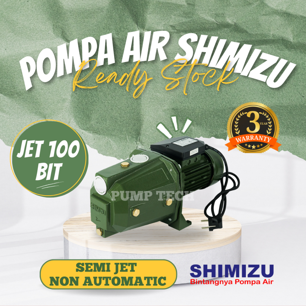 Jual Shimizu JET 100 BIT 150 WATT Pompa Air Sumur Dangkal Non Otomatis | Shopee Indonesia