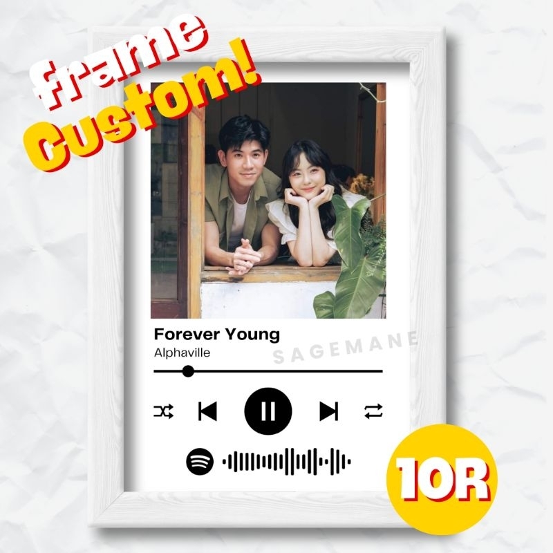 Jual [1 HARI JADI] FRAME MUSIC PLAYER 10R - SPOTYFY MUSIC FRAME ...