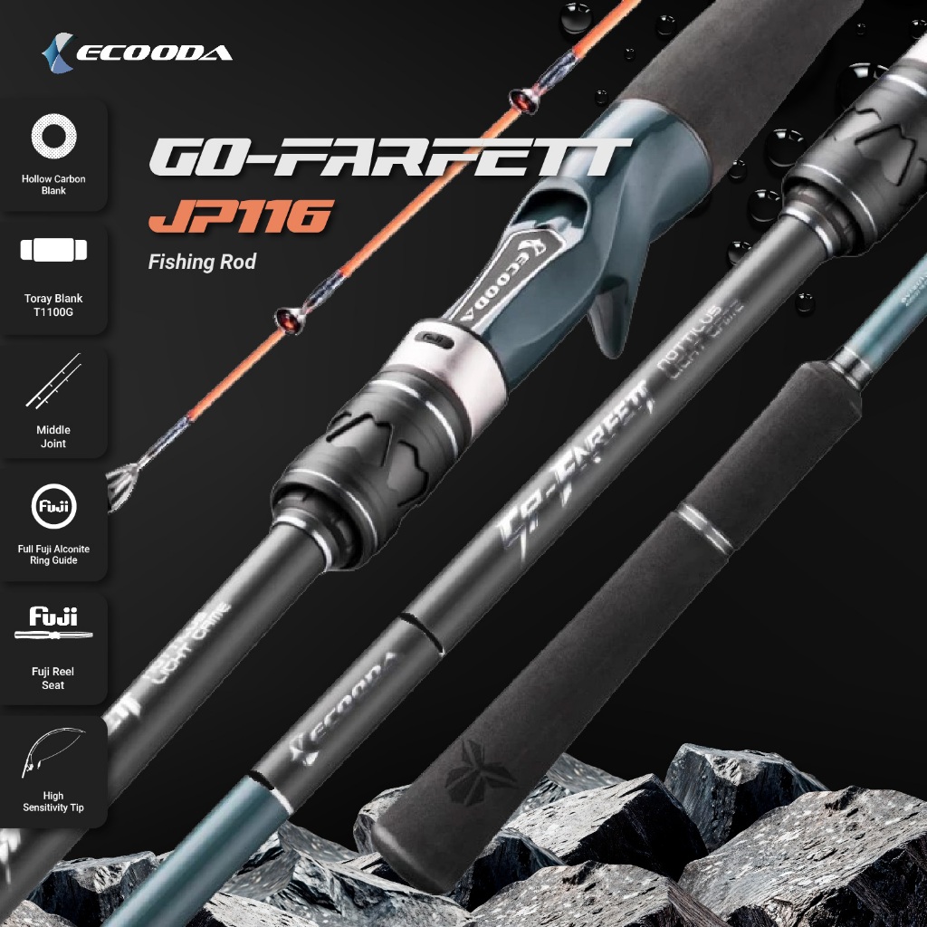Jual ECOODA EOLB SP-FARFETT Drop Fishing Rod 2.10M/2.35/2.70M 28Lbs Saltwater Boat Fishing Rod ...