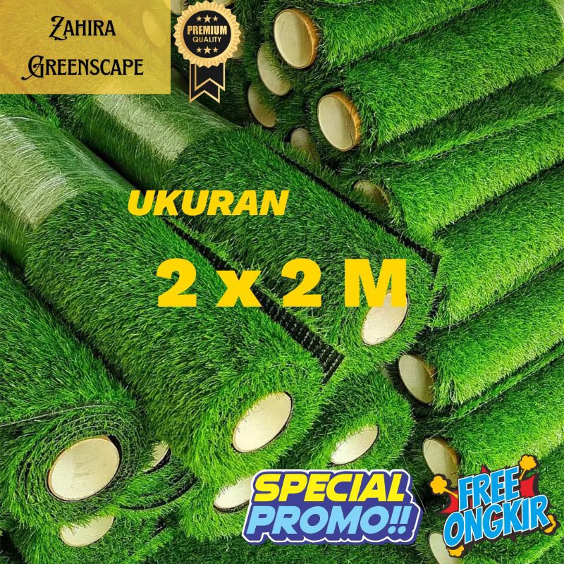 Jual RUMPUT SINTETIS TIPE SWISS UKURAN 2X2METER TEBAL SERAT 3CM ...
