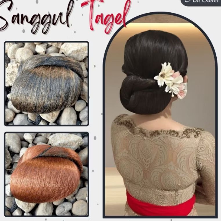 Jual Sanggul modern sirkam free box sanggul tagel bali | Shopee Indonesia