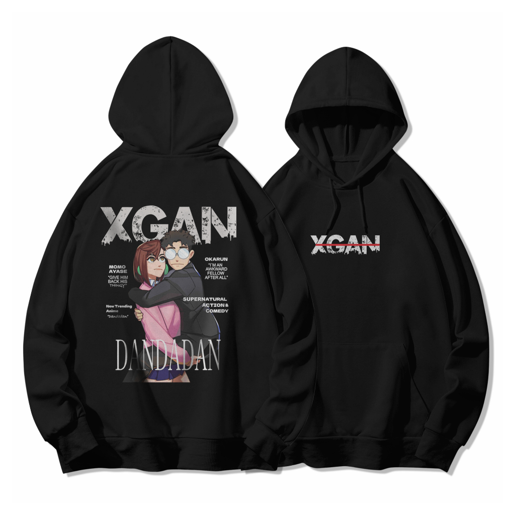 Jual Hoodie Dandadan Sweater Momo & Okarun DD02XHD Anime Fleece Gramasi ...