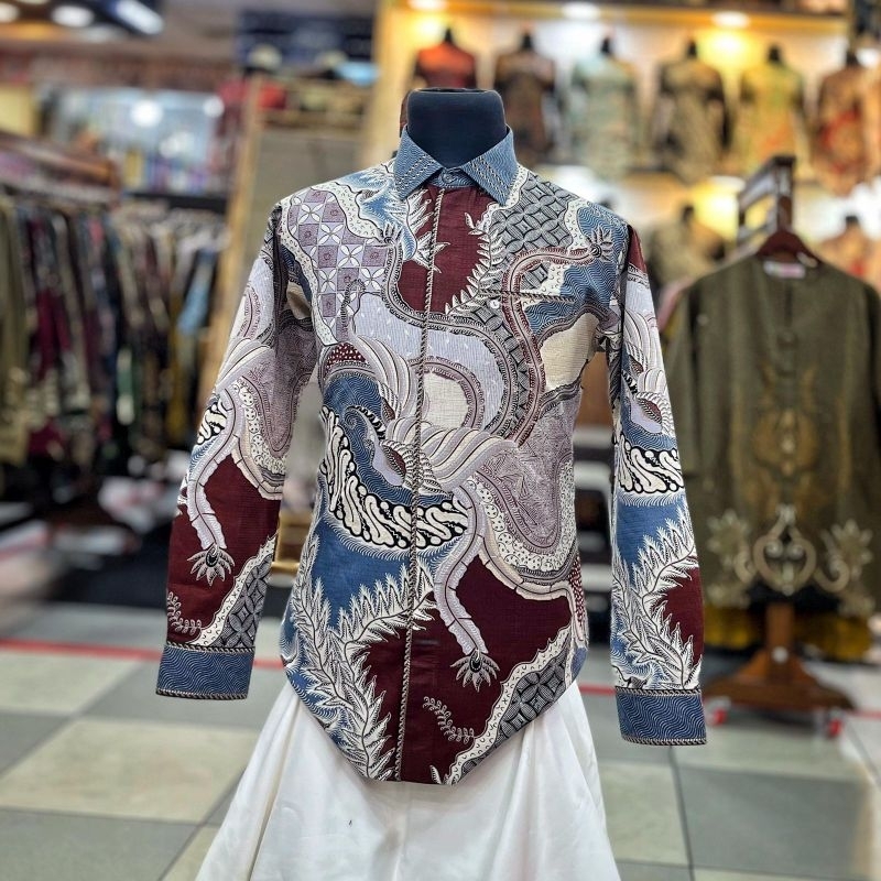 Jual KEMEJA BATIK SMOCK KATUN SILK SUPER PREMIUM THAMRINCITY @batik ...