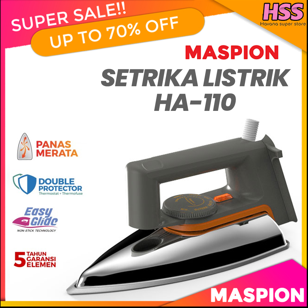 Jual Setrika Listrik Maspion Ha-110 Setrika Listrik Model Clasic ...