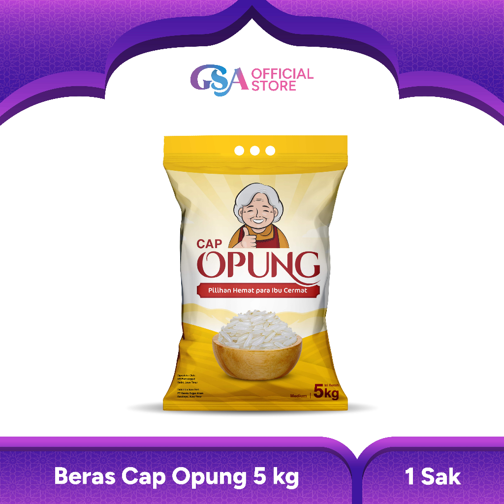 Jual Beras Zakat 5kg Cap Opung Premium Pulen | Shopee Indonesia
