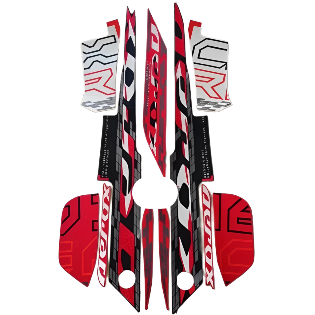 Jual Striping Standart Yamaha Aerox Rc 155 2023 2024 Putih Merah List ...