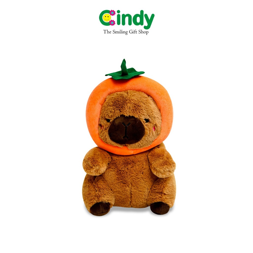 Jual Cindy Boneka Capybara Topi Jeruk - Capybara Orange Hat - CBK4011 ...
