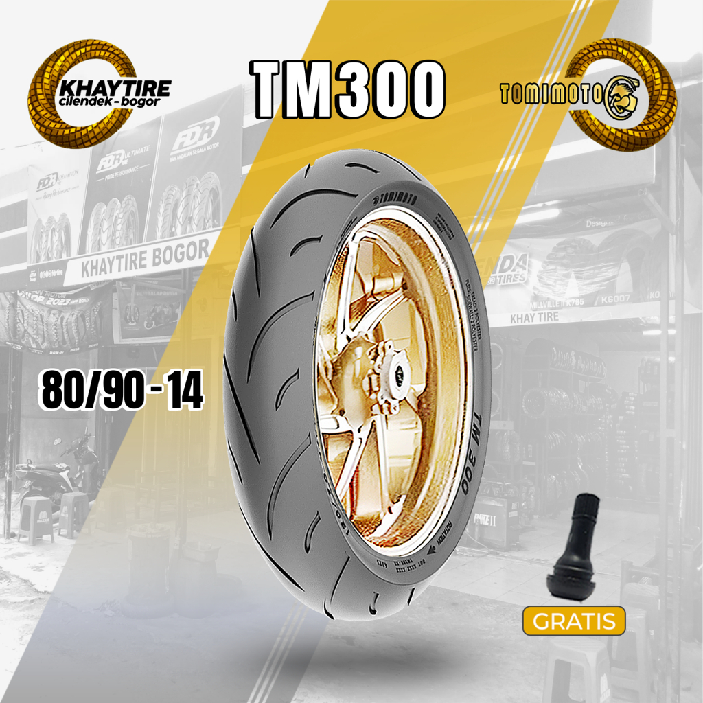 Jual Sepasang/Satuan Ban Motor Matic TOMIMOTO TM300 Ring 14 Tubeless ...