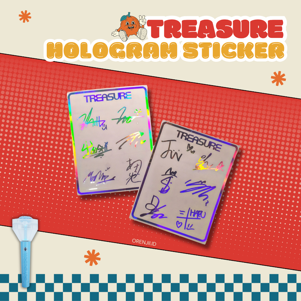 Jual [SATUAN] STIKER TANDA TANGAN TREASURE HOLOGRAM /STICKER SIGN TTD ...