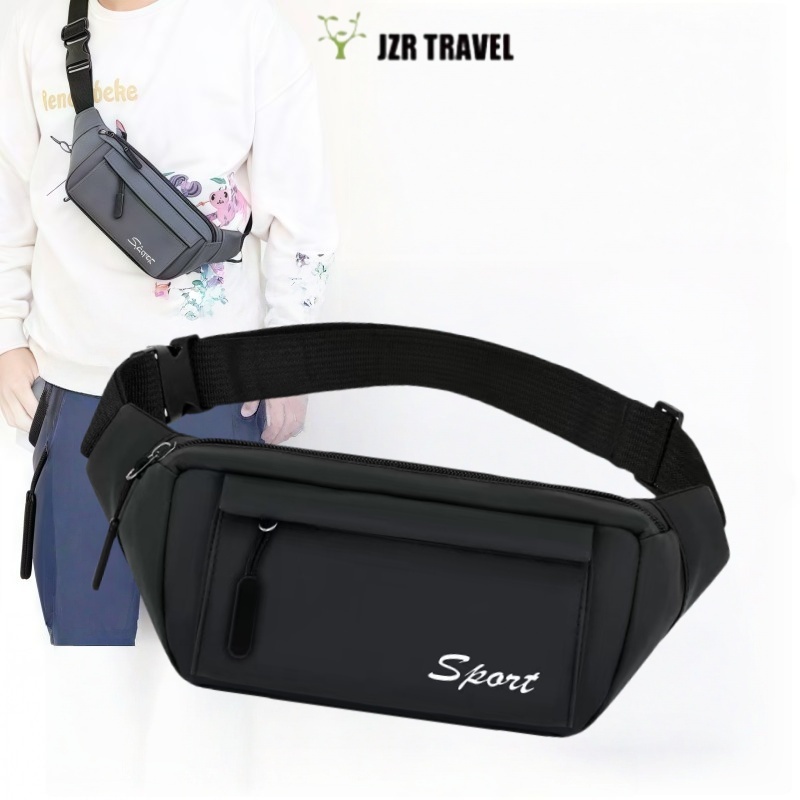 Jual JZR COD Waist Bag Lightweight Waist Bag Men's Crossbody Bag ...