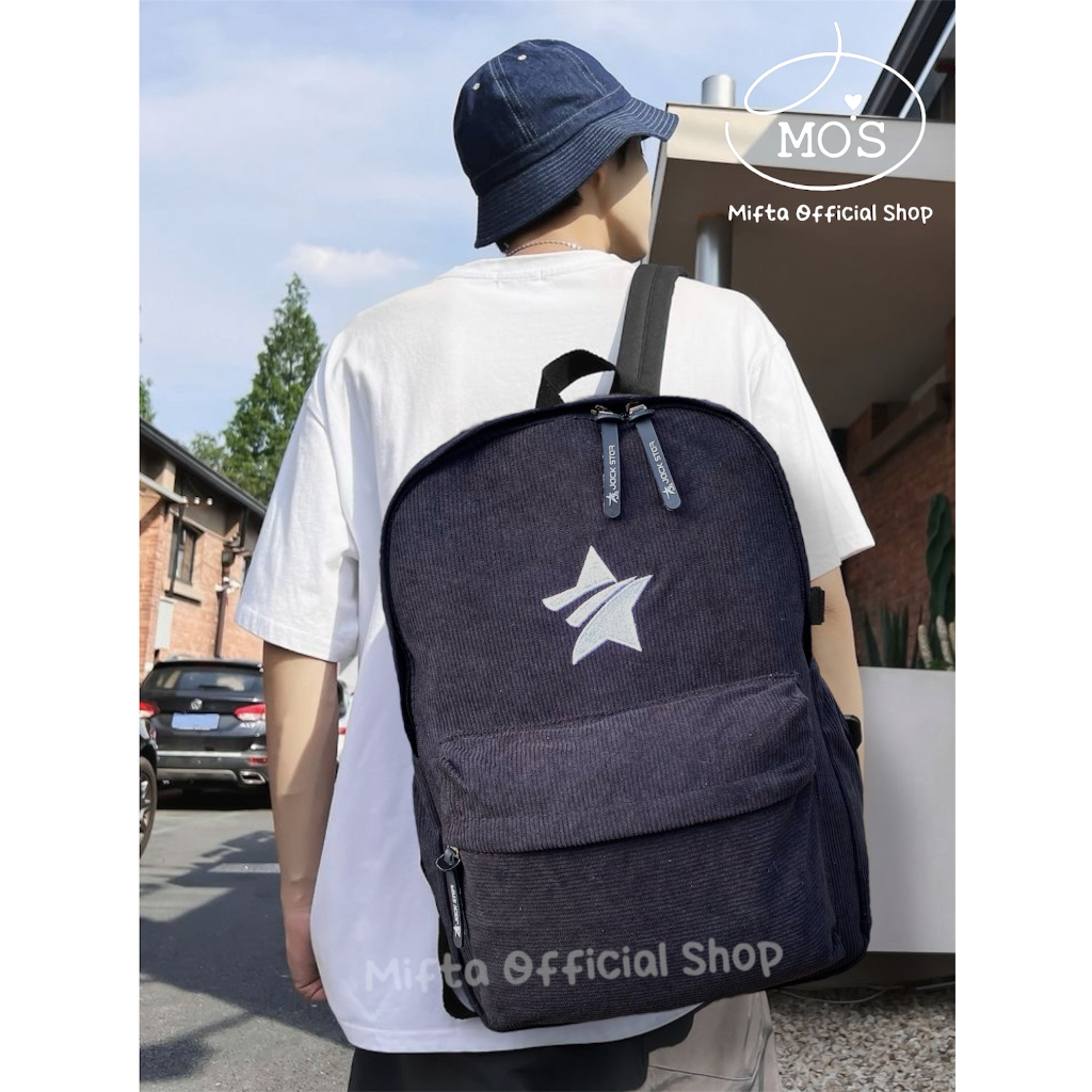 Jual Tas Ransel Corduroy Pria Wanita Lagi Trend Kikinian Tas Ransel ...