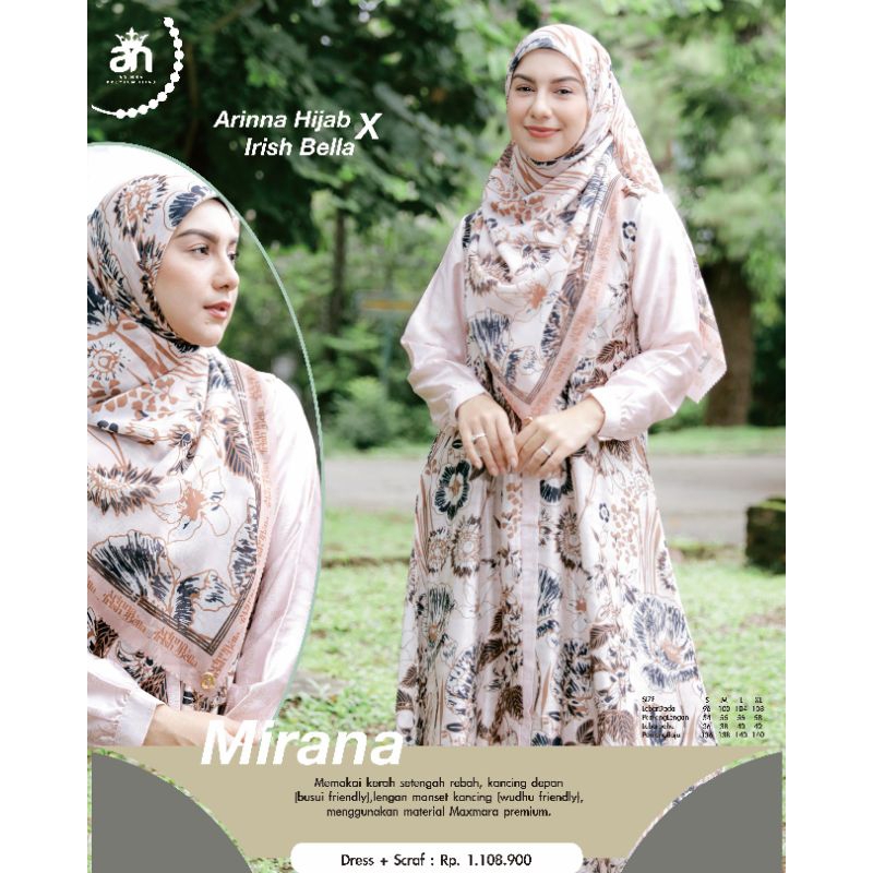 Jual Mirana X irish bellaArinna Series by Arinna hijab | Gamis Wanita ...