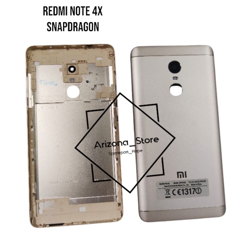 Jual KESING TUTUP BELAKANG XIAOMI REDMI NOTE 4X SNAPDRAGON ORIGINAL 100 ...