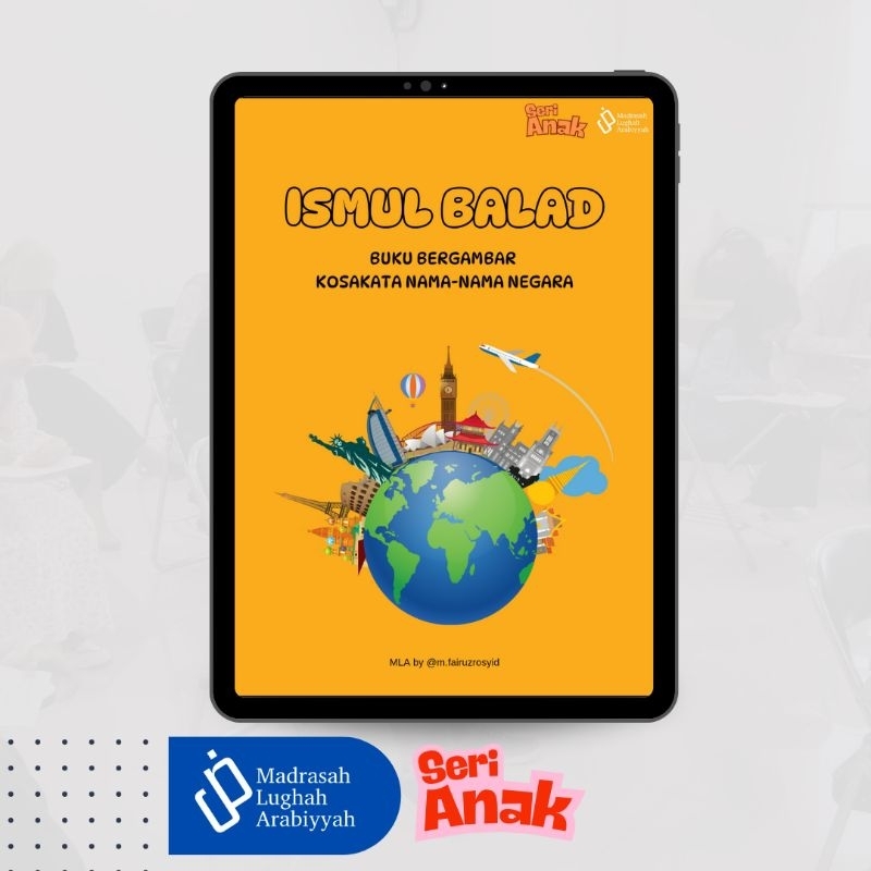 Jual Ismul Balad buku bergambar dwi bahasa nama-nama negara Arab ...