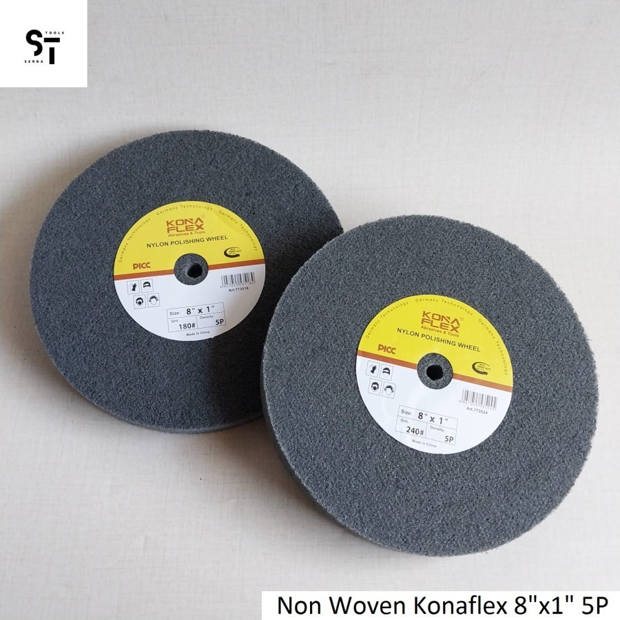 Jual Non Woven Polishing Wheel 8x1 Inch 5P Roda Poles Gerinda Konaflex ...